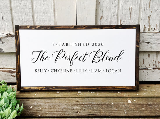 The Perfect Blend Sign 2.0 – TheWoodenFrame